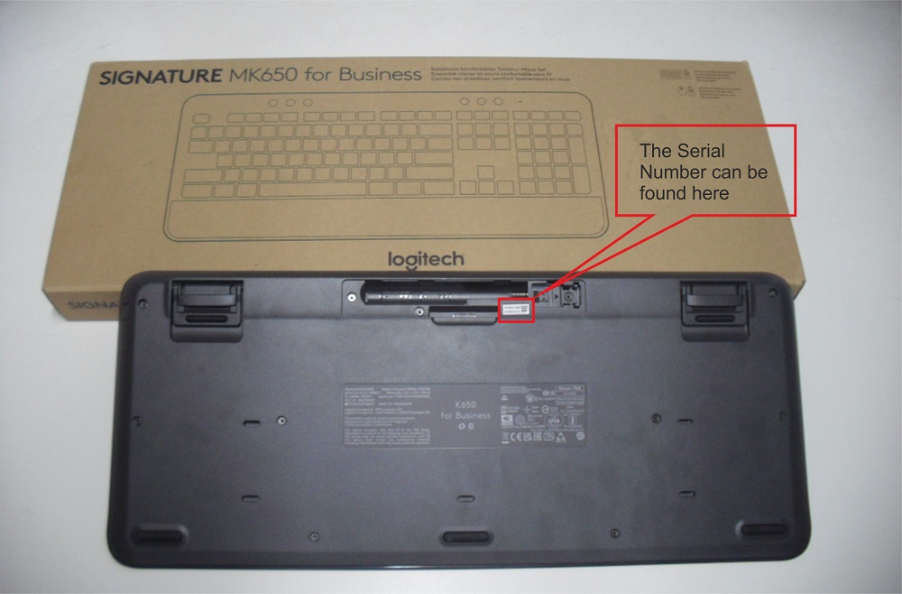 How Do I Locate My Product Serial Number? – Logitech B2B Support