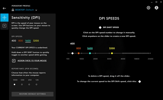 How does the DPI indicator light work on G303 SHROUD Edition ...