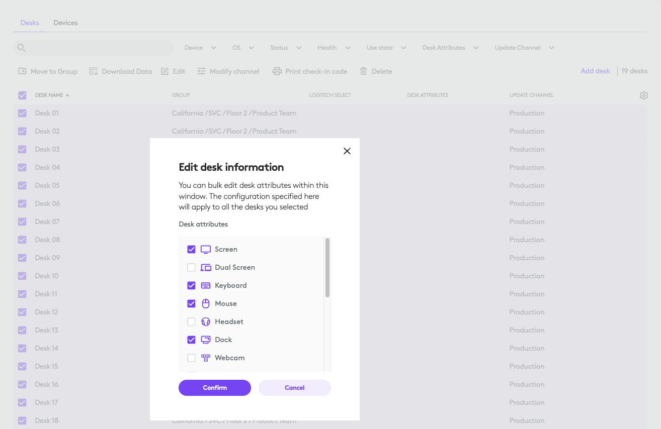 Setting up Flex Desks in Sync Portal – Logitech B2B Support