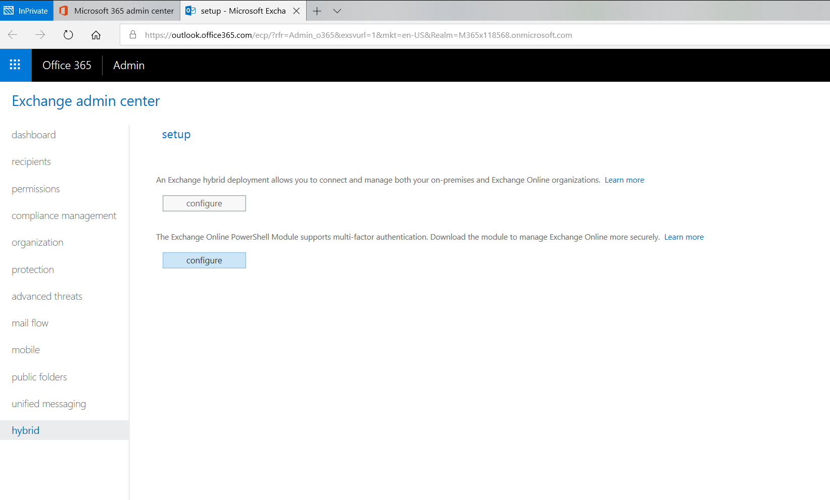 Setup guide for Exchange MFA – Meetio Support