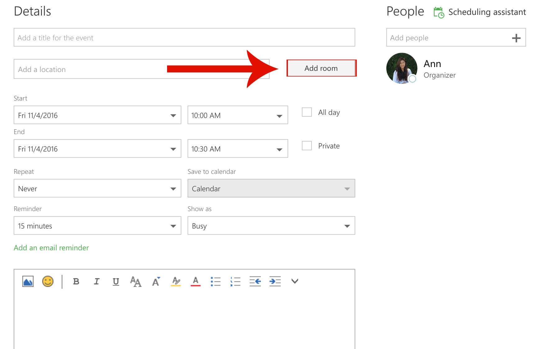 How to use Outlook room lists – Meetio Support